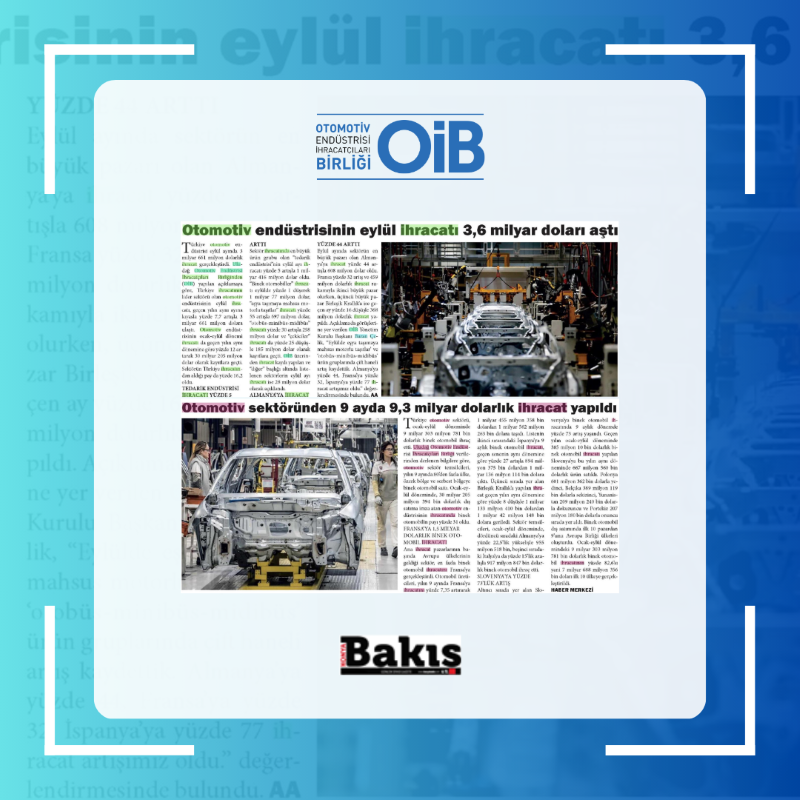 OİB EKİM AYI BASIN YANSIMALARI