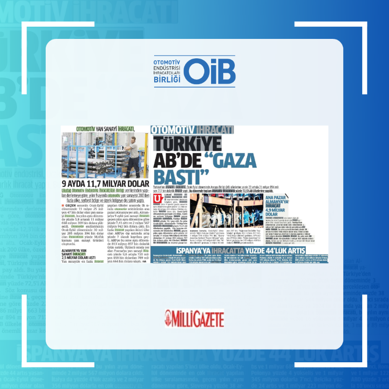 OİB EKİM AYI BASIN YANSIMALARI